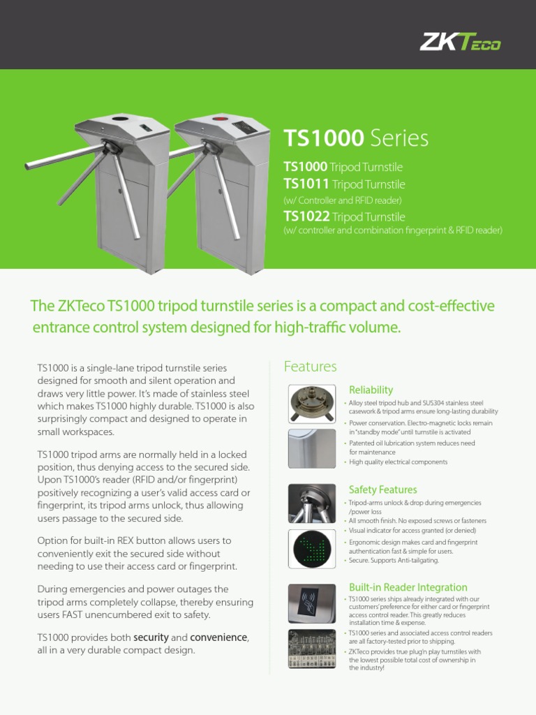 TS1000 Series | Download Free PDF | Access Control