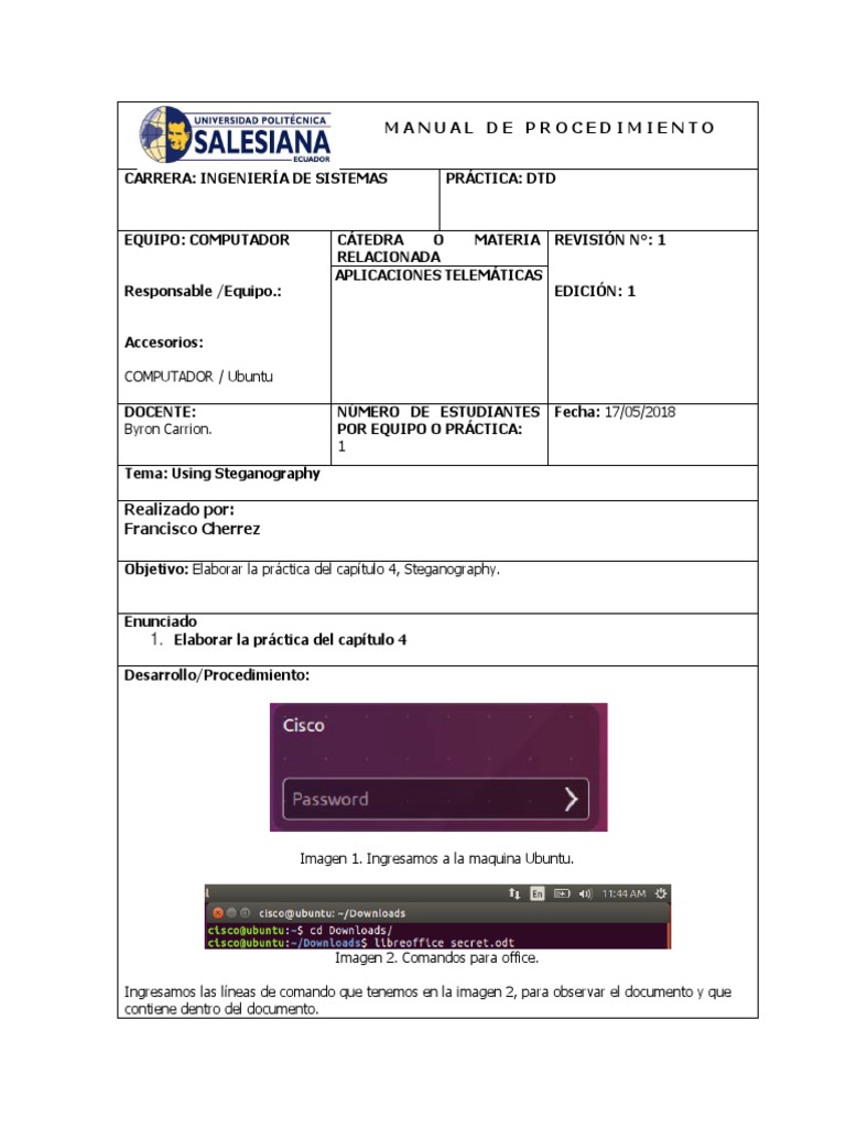 Practica DTD | PDF | Interfaz de línea de comando | Documento