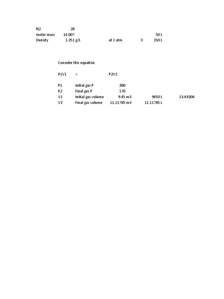 Gas Volume Calculator | PDF