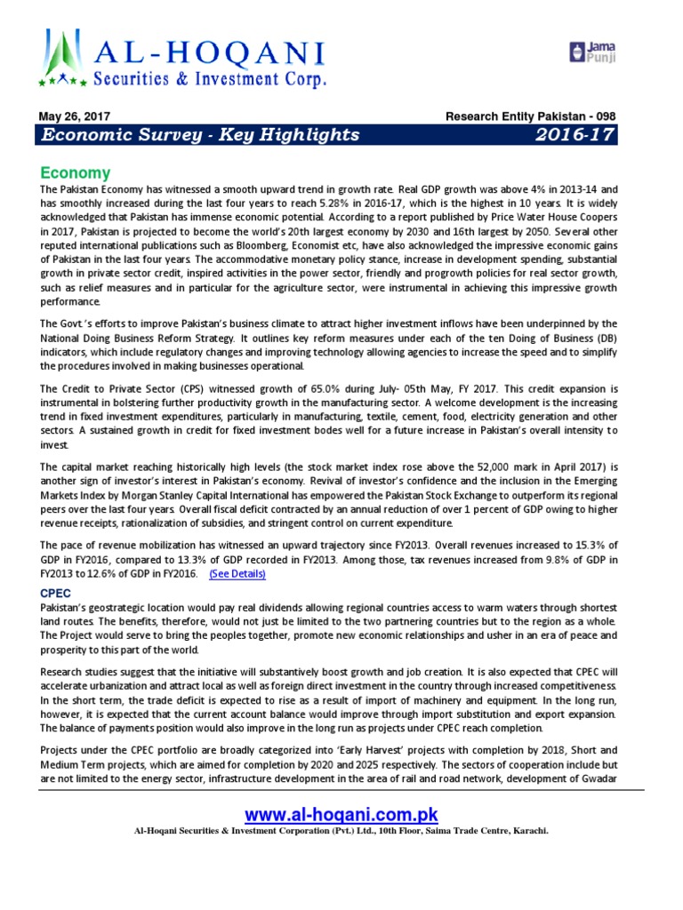 Economic Survey Highlights | PDF | Government Debt | Current Account