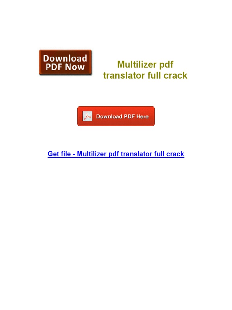 Multilizer PDF Translator Full Crack PDF | PDF | Microsoft Windows ...