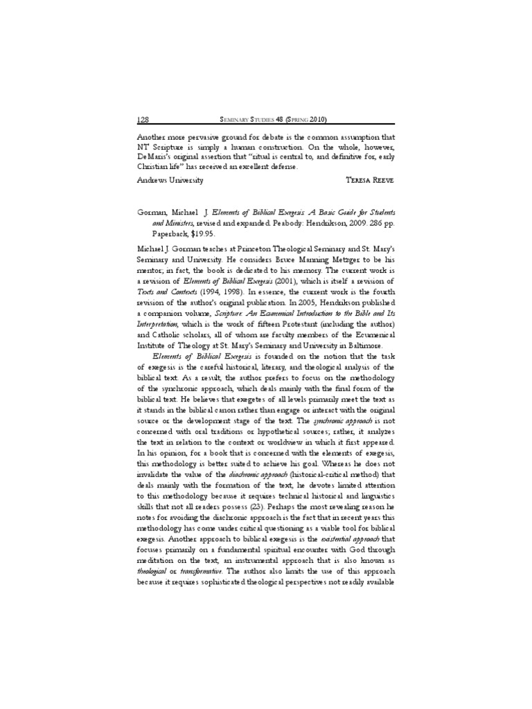 Elements of Biblical Exegesis_ a Basic Guide for Students and Min ...