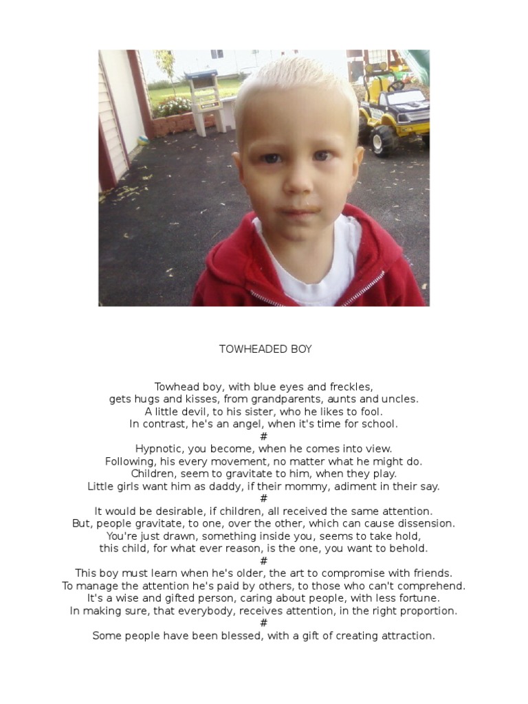 Towhead Boy | PDF | Family | Society