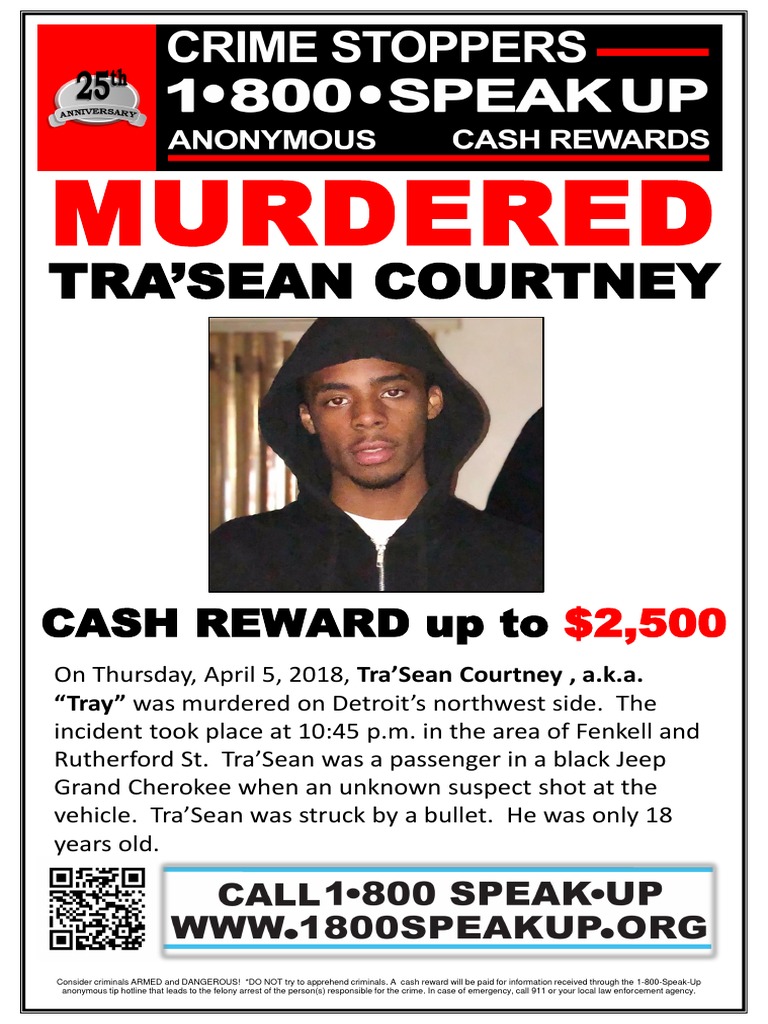 Crime Stoppers: Trasean Courtney | PDF | Crime & Violence | Crime Thriller
