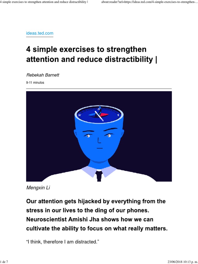 4 Simple Exercises To Strengthen Attention and Reduce Distractibility ...