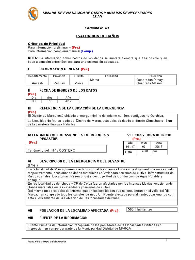 Ficha Edan 2017 | PDF | Transporte | Alcantarillado