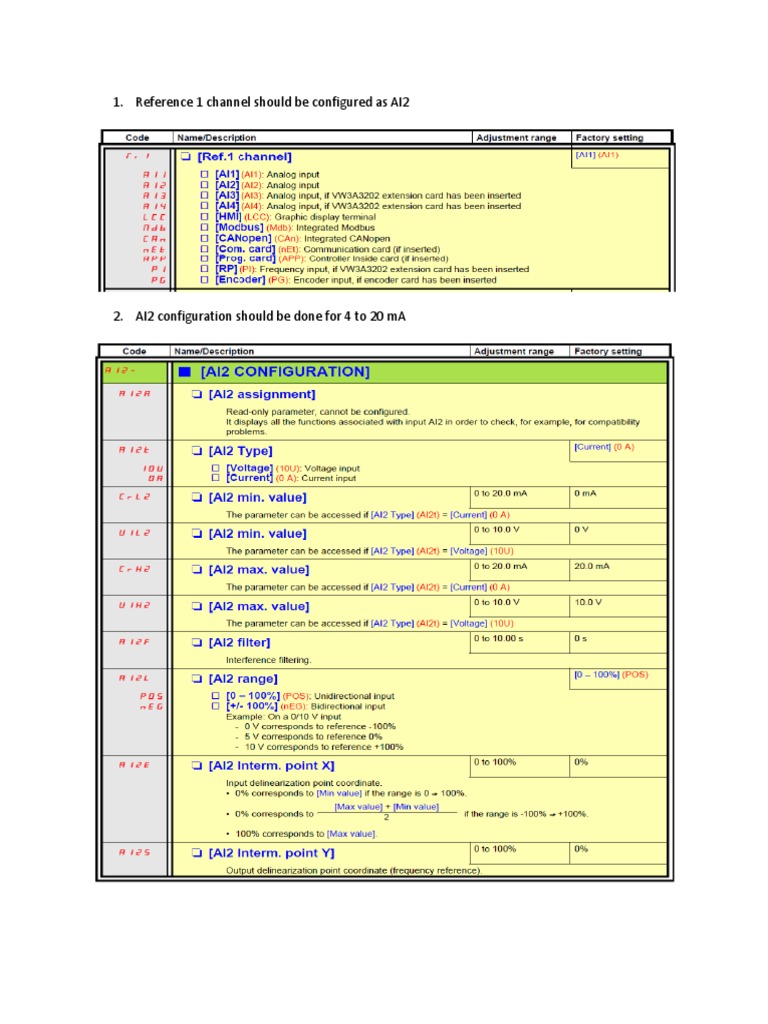 Reference 1 Channel Should Be Configured As AI2 | PDF | Electrical ...