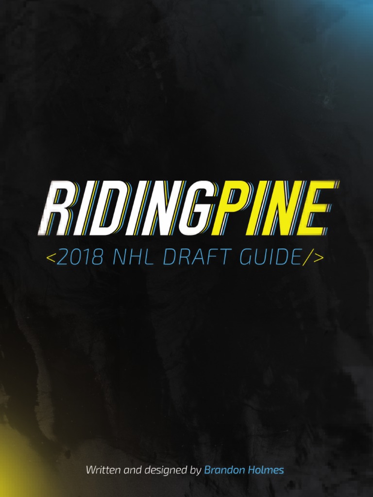 Riding Pine 2018 NHL Draft Guide | PDF | Variations Of Hockey | Games ...