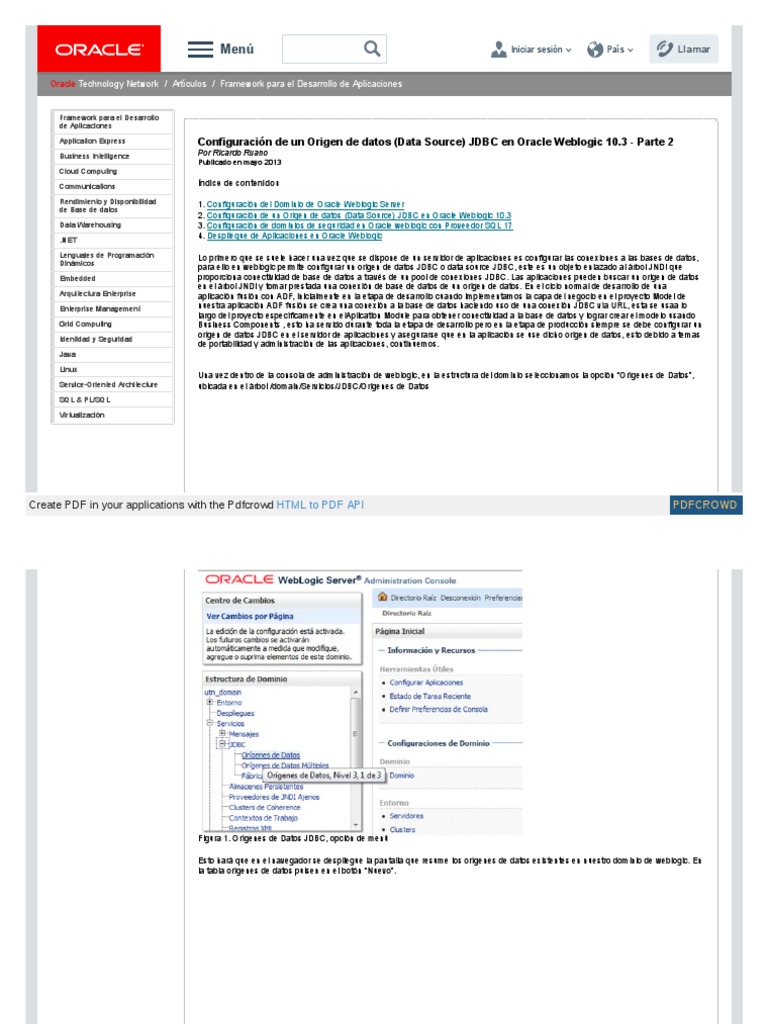 Oracle Weblogic | PDF | Oracle Corporation | Computación en la nube