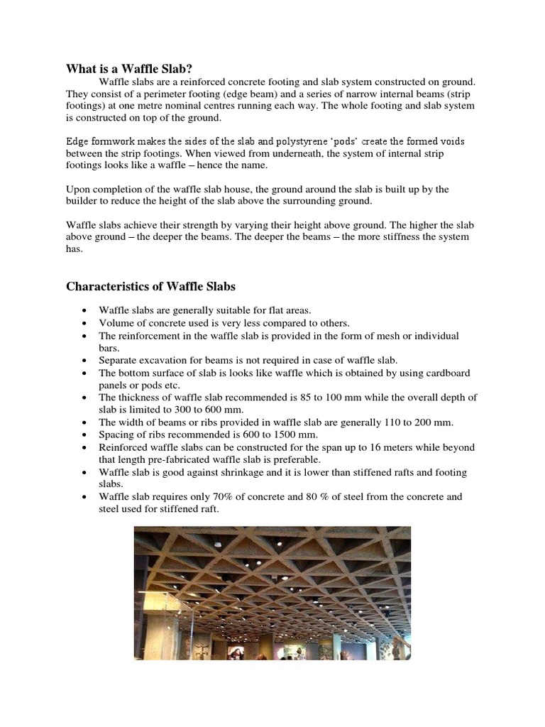 Waffle Slab | PDF | Concrete | Precast Concrete