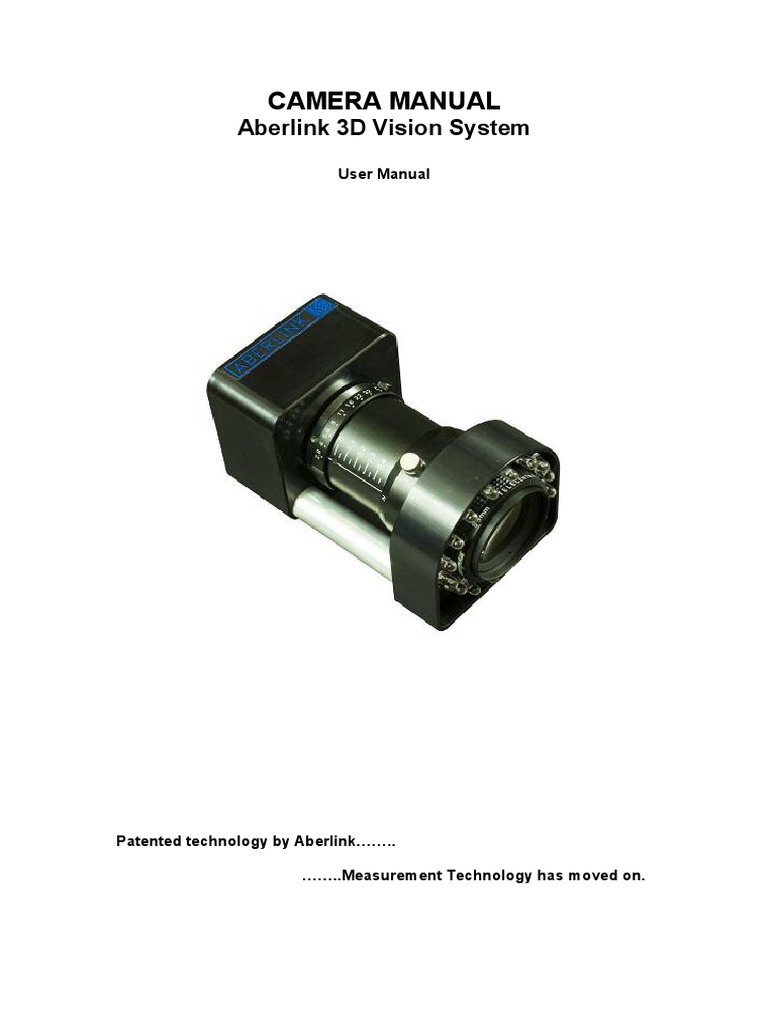Aberlink CMM Camera | PDF | Camera | Autofocus