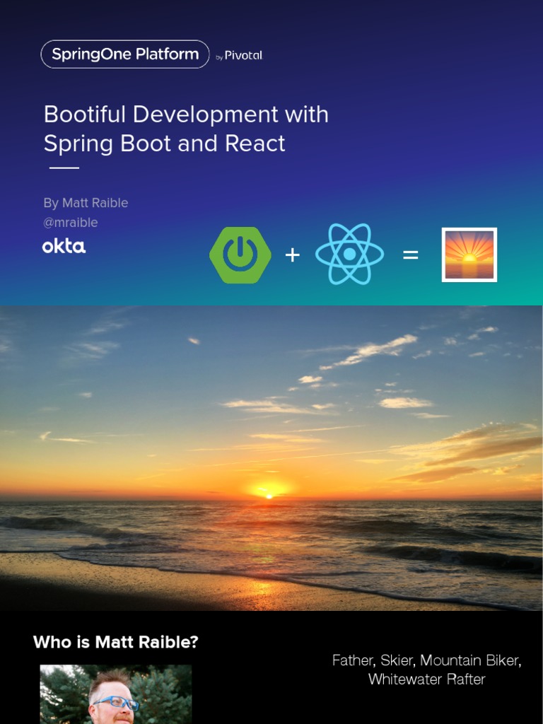 Bootiful Development With Spring Boot and React: by Matt Raible @mraible | PDF | Java Script ...
