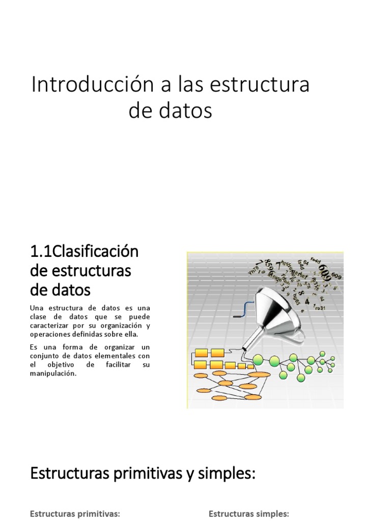1.1clasificación de Estructuras de Datos | PDF | Programa de ...