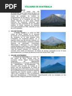 Principales Volcanes de America Central o Centro America | PDF | Volcán ...
