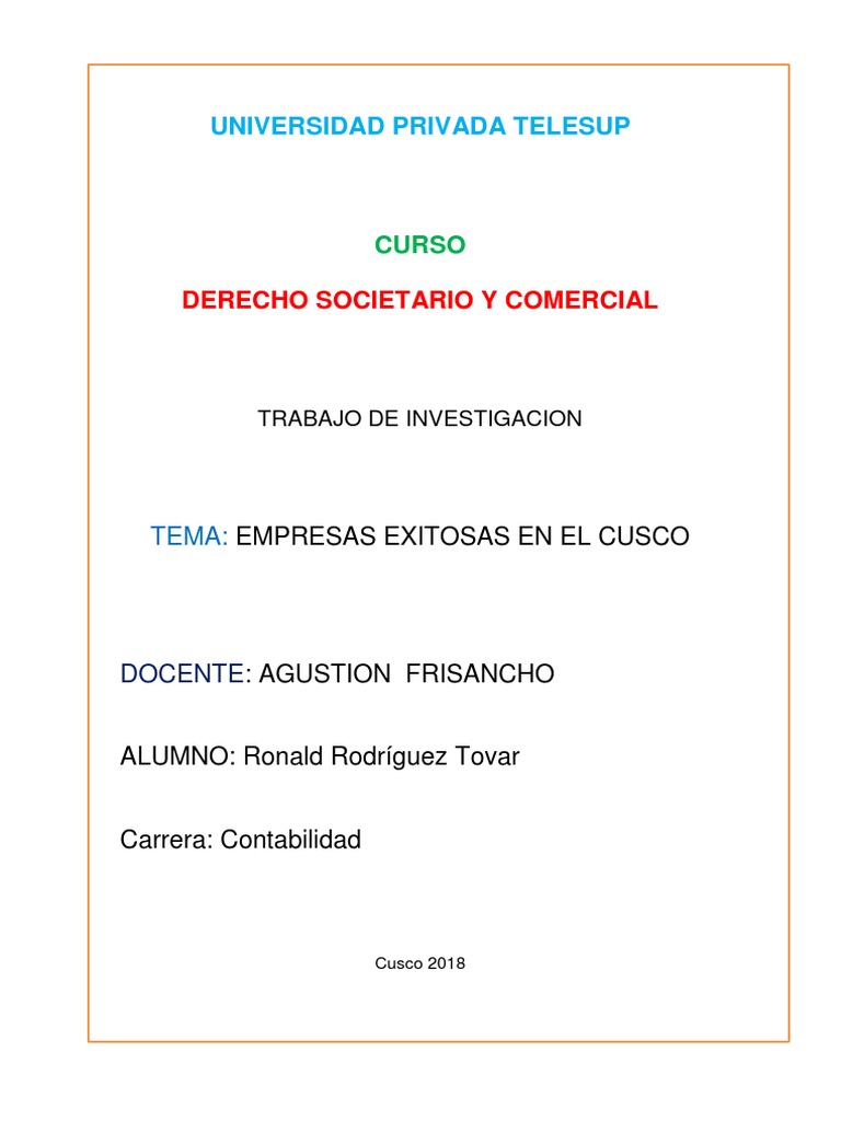 Universidad Privada Telesup | PDF | Lima | Perú