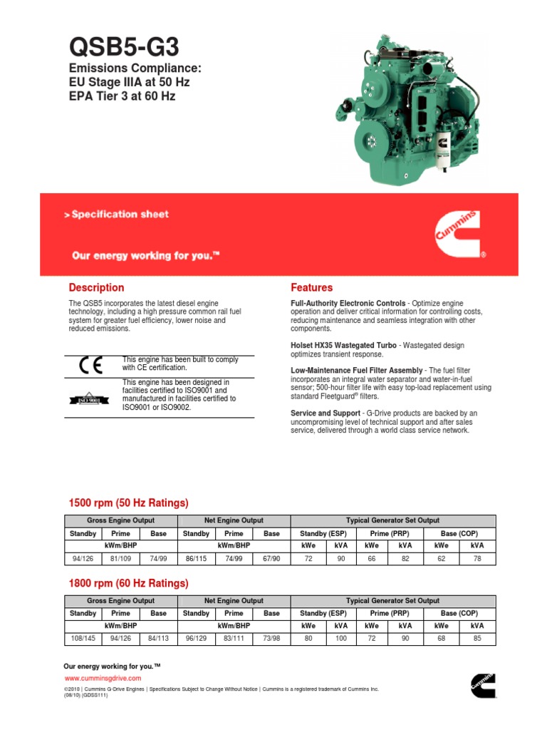 QSB5 G3 | PDF | Engines | Diesel Engine