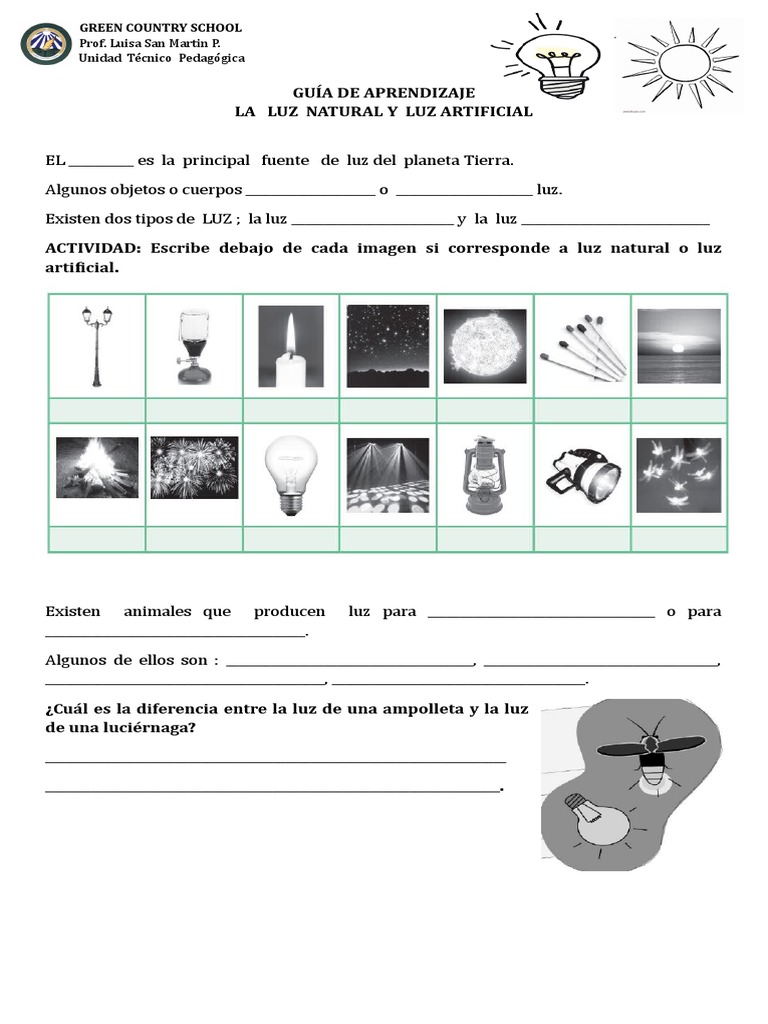 Guia La Luz 1 | PDF | Arco iris | Ligero