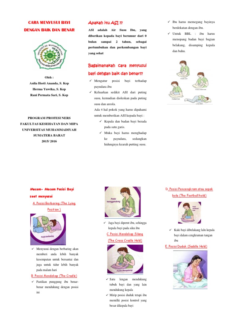 Leaflet Cara Menyusui Dengan Baik Dan Benar | PDF