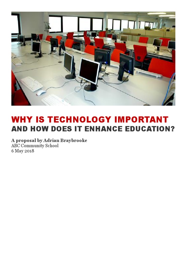 Why Is Technology Important: and How Does It Enhance Education? | PDF ...