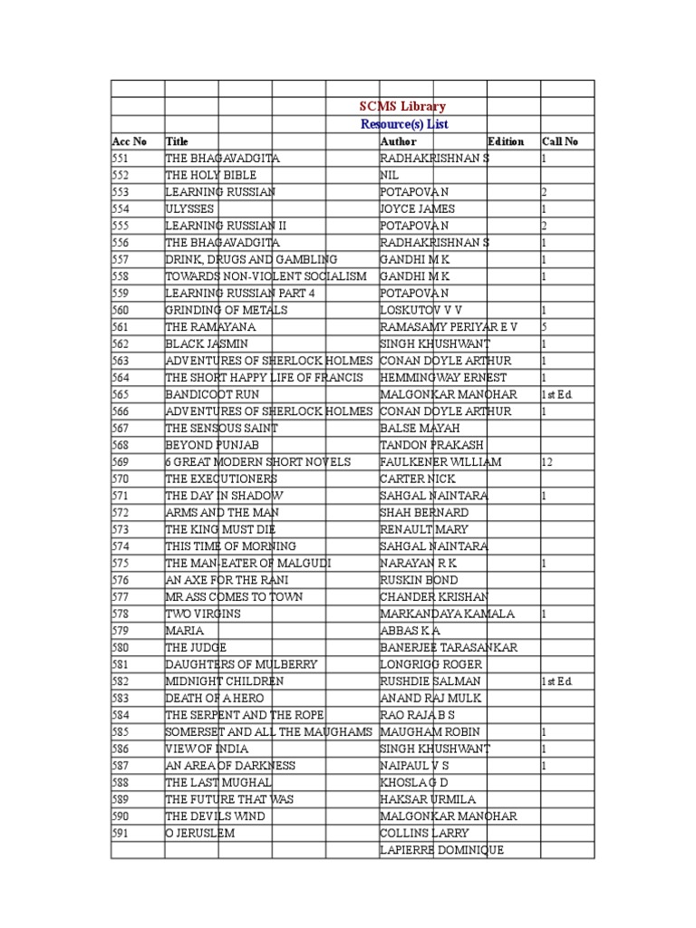 General Books - Library | PDF