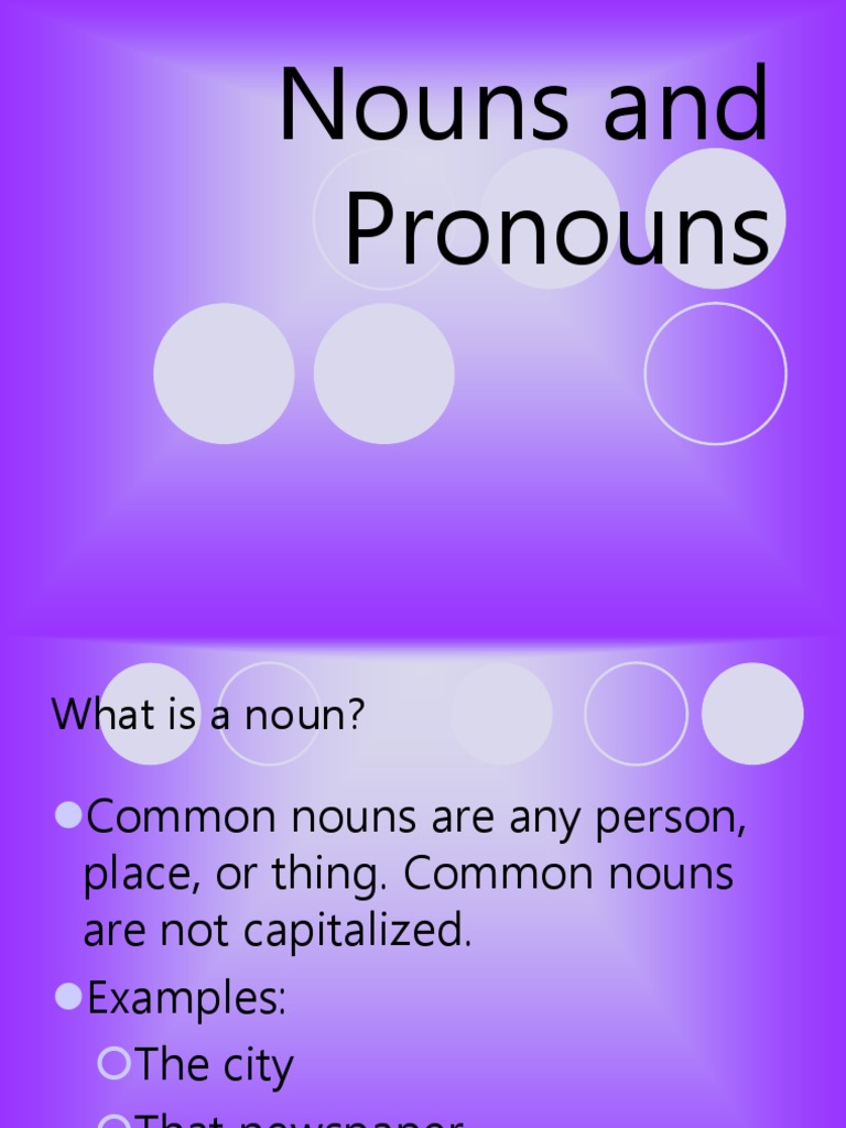 Nouns and Pronouns | Download Free PDF | Pronoun | Grammatical Number