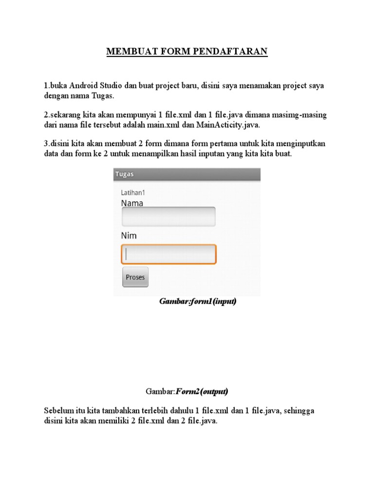 Membuat Form Pendaftaran | PDF