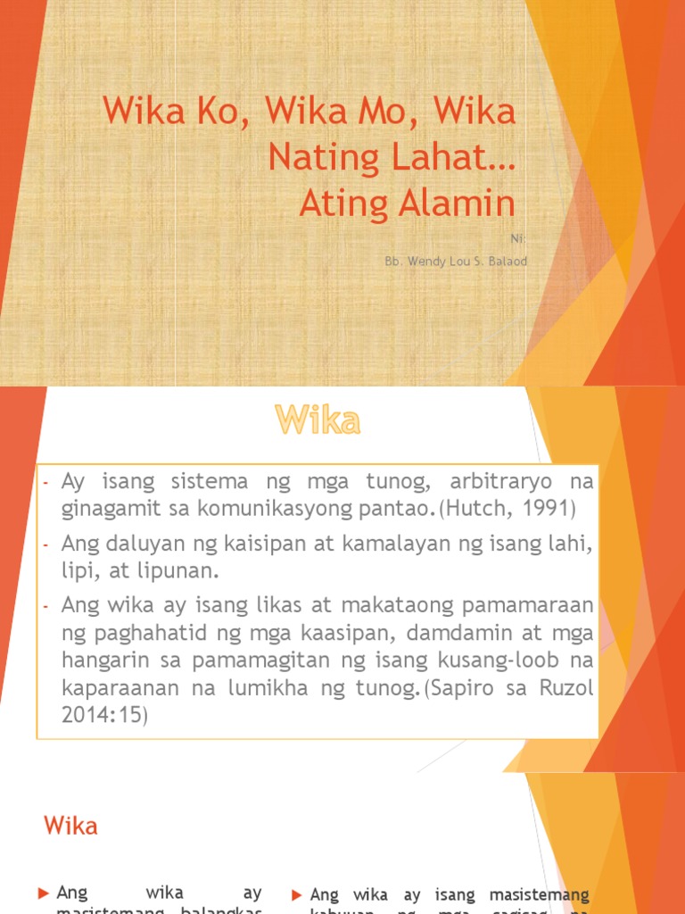 Wika | PDF