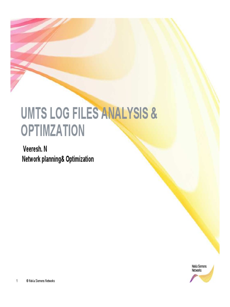 UMTS LOG File Analysis & Optimization 1 PDF | PDF | 3 G | Radio