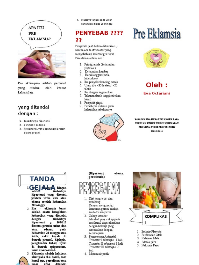 Leaflet Preeklamsia | PDF