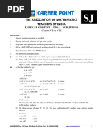 VVM Question Papers PDF | PDF | Online And Offline | Science Education