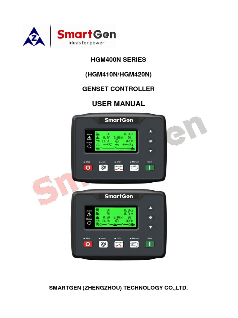 Data Download HGM410N HGM420N V1.2 en | PDF | Power Supply | Relay
