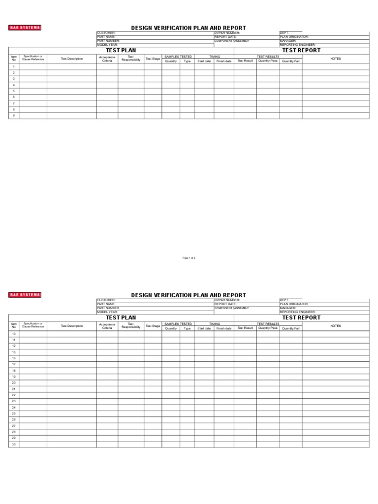 DVP&R | Download Free PDF | Verification And Validation | Specification (Technical Standard)