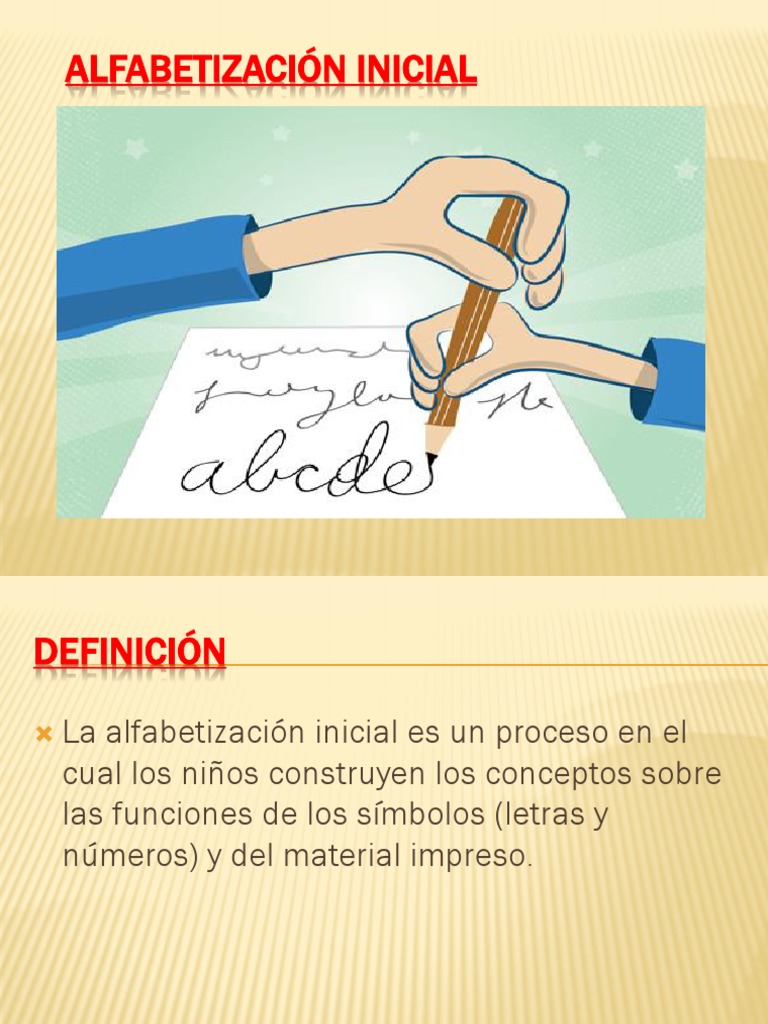 ALFABETIZACIÓN INICIAL