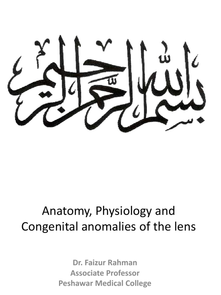 Lens Anatomy and Congenital Anomalies | PDF | Biology | Nature