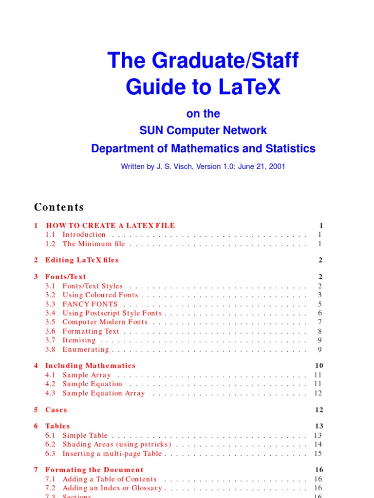 Grad Guide Latex | PDF | Te X | Typefaces