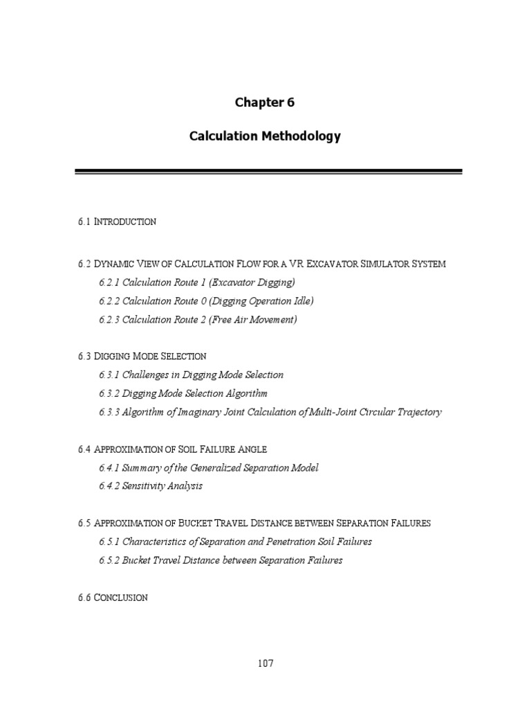Calculation Methodology: Ntroduction | PDF | Mathematical Model ...