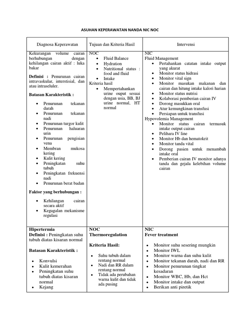 Asuhan Keperawatan Nanda Nic Noc Aher | PDF