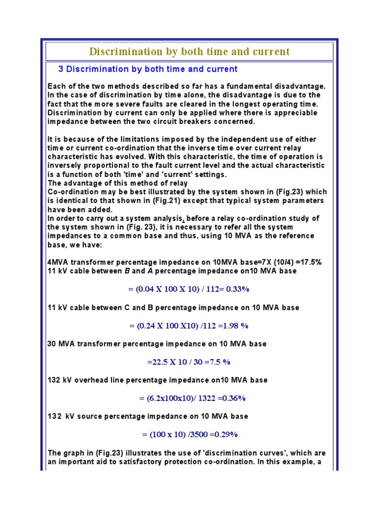 3 Discrimination by Both Time and Current | Download Free PDF | Relay ...