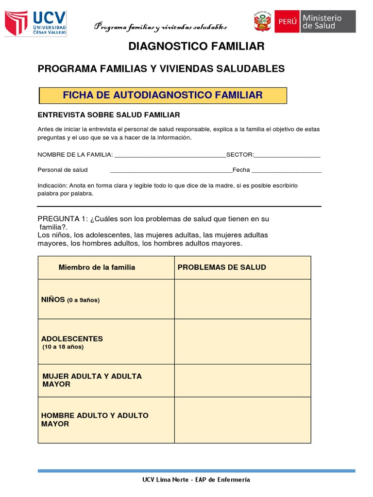 Ficha DX Familiar | PDF | Adultos | Familia