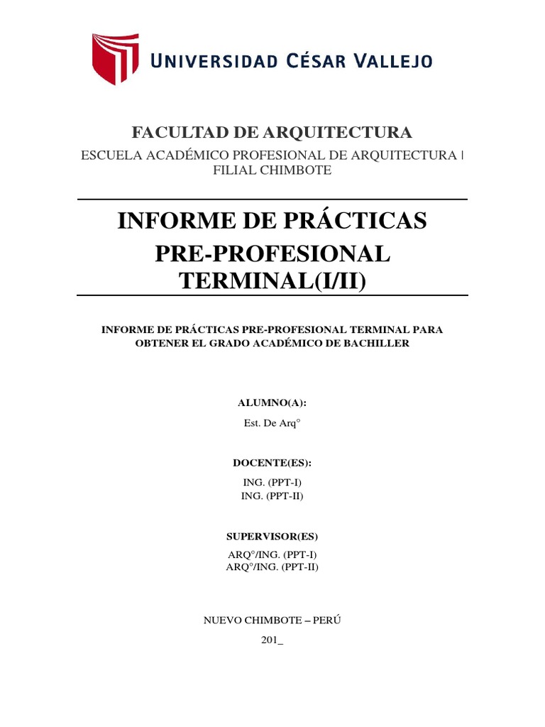Caratula Ucv Practicas | PDF