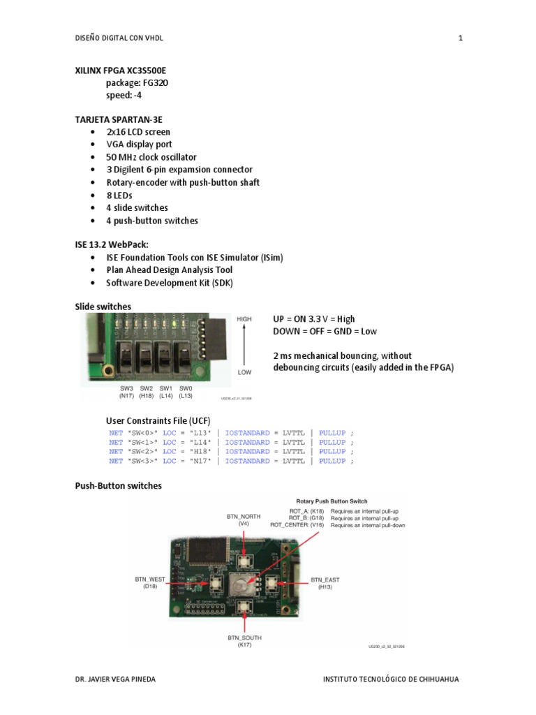 Xilinx Spartan XC3S500E FPGA Overview | PDF