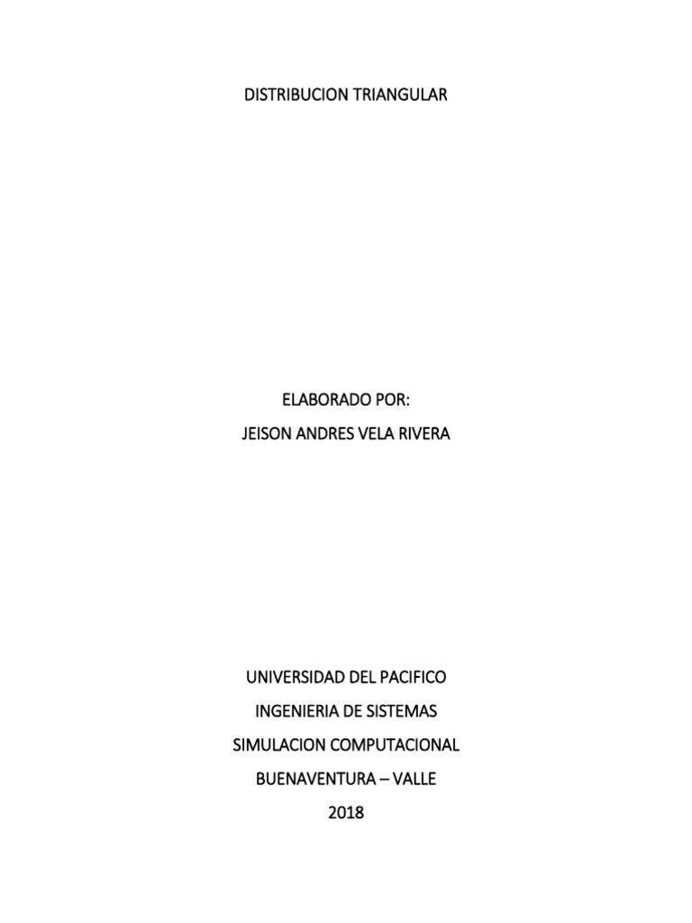 Distribucion Triangular | PDF | Probabilidad | Enseñanza de matemática