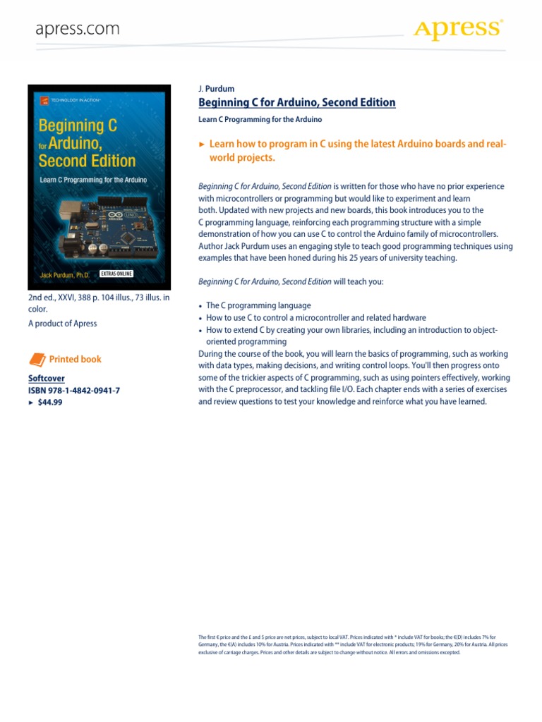 Productflyer BR - 978 1 4842 0941 7 PDF | PDF | C (Programming Language ...