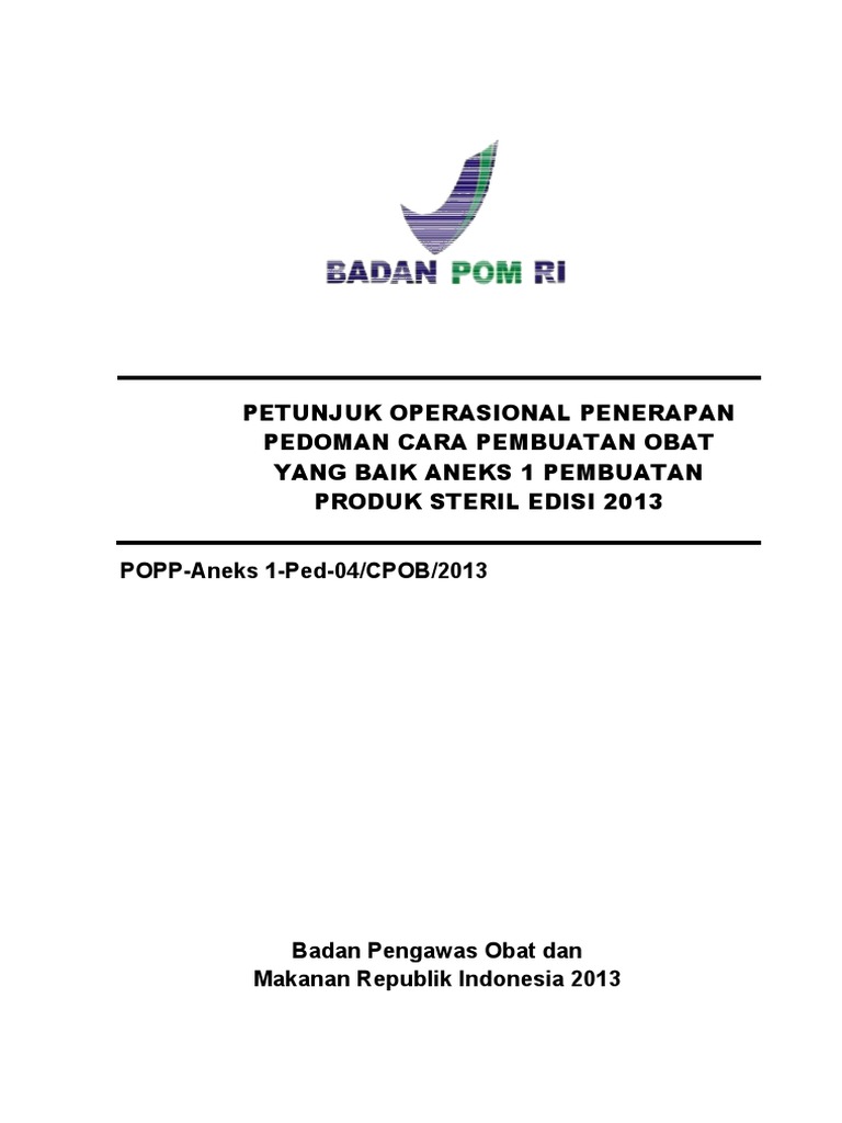 Pedoman - Cpob Steril | PDF