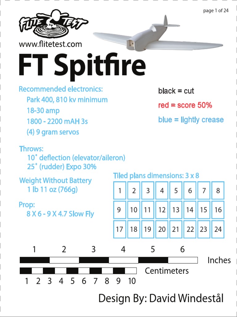 FT Spitfire Tiled Plans PDF | PDF