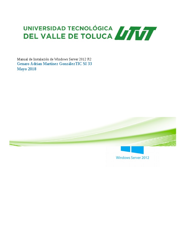 Manual de Instalacion de Windows Server 2012 | PDF | Sistema operativo ...