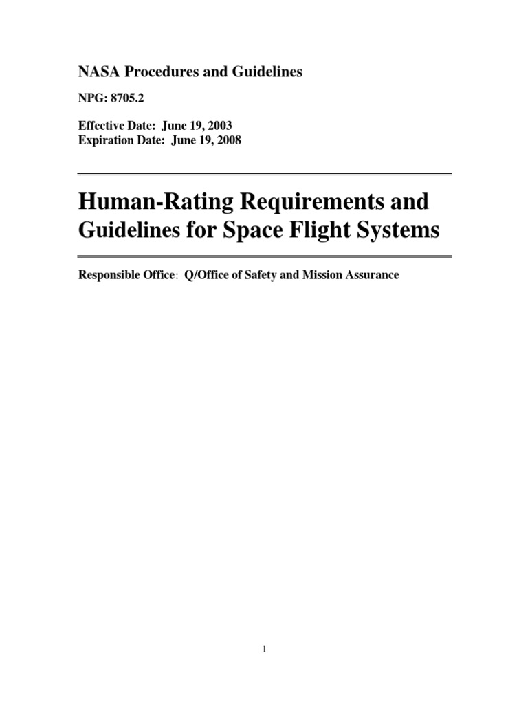 NASA Human Systems | Download Free PDF | Reliability Engineering | Nasa