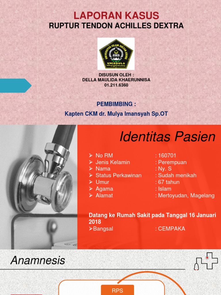 Case Ruptur Tendon Achilles | PDF