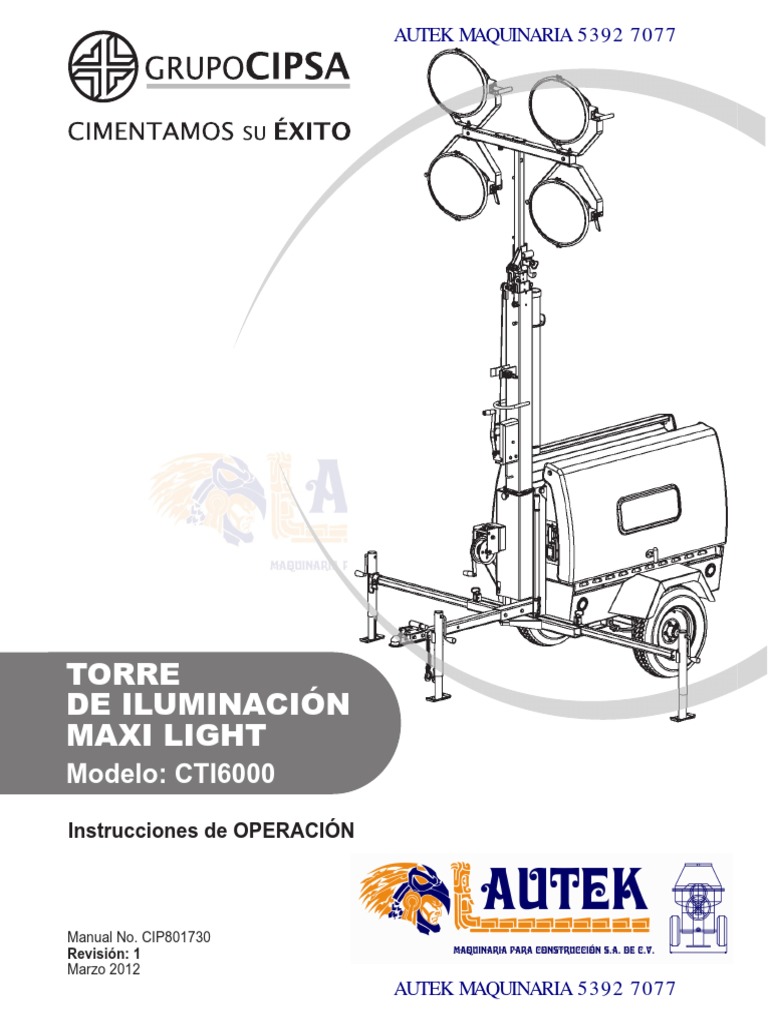 Cti 6000manual PDF | PDF | Motor diesel | Energía y recursos