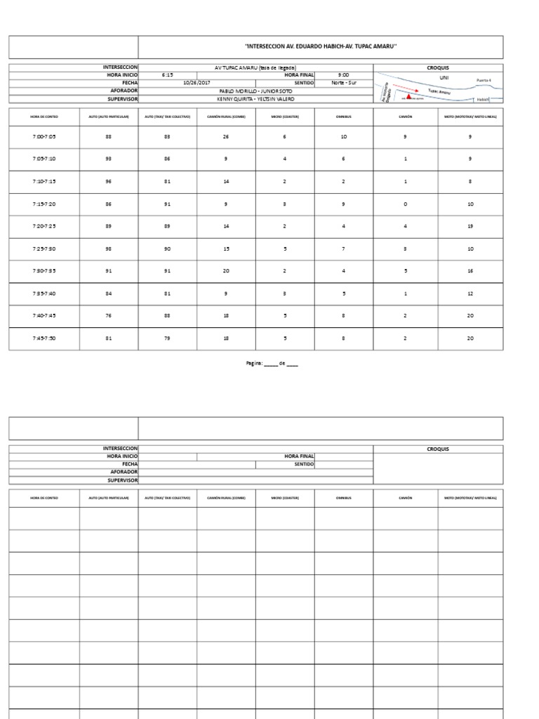Formato de CONTEO | PDF